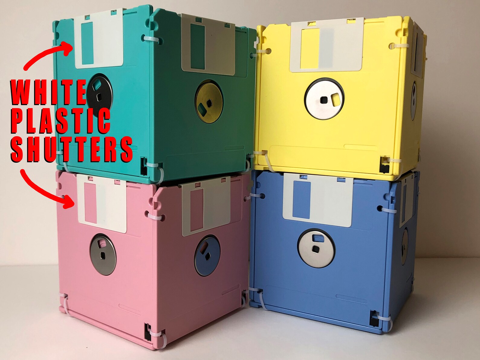Floppy Disk Pastel Colors Pink Container Pencil Cup - Etsy