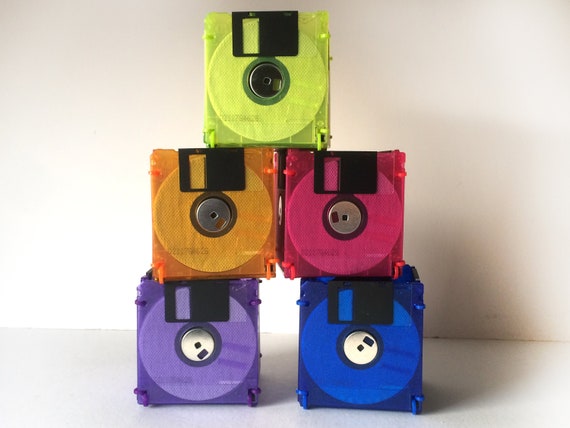 Floppy Disk Translucent Colors Container Pencil Cup | Etsy