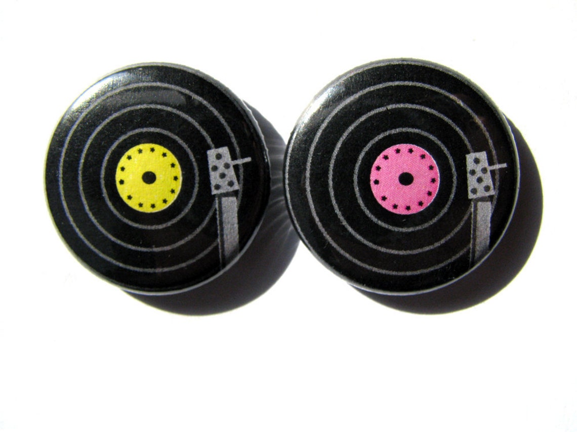 Lps Vinyl Records Buttons or Magnets set of 6 Retro - Etsy