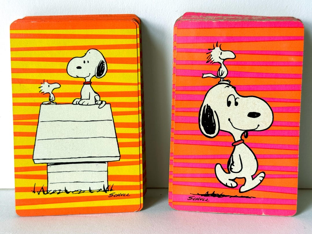 Vintage Snoopy Playing Cards (2 Incomplete Sets), Woodstock ...