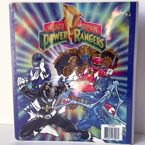Mighty Morphin Power Rangers - Vintage 1993 - 3-ring Binder - Blue ...