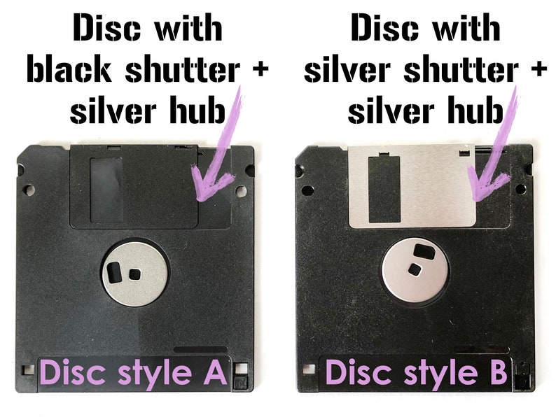 3.5 Inch Floppy Disk Black Container Pick your Color | Etsy