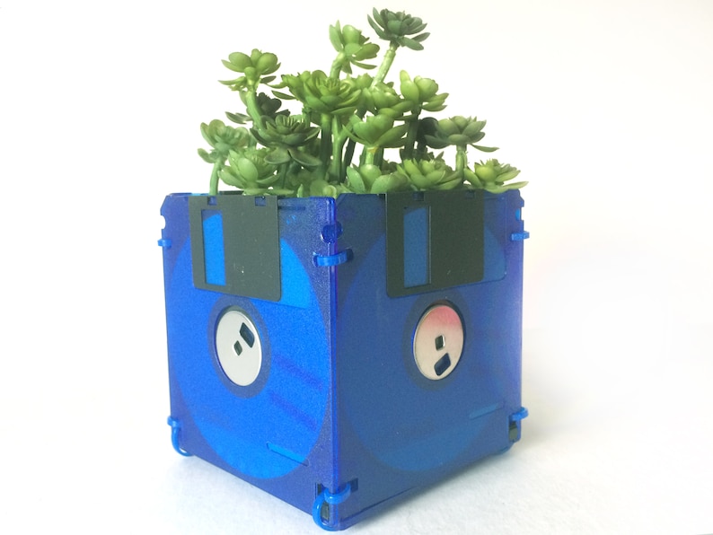 Upcycled Floppy Disk Container – Translucent Color Pencil Cup - Etsy UK