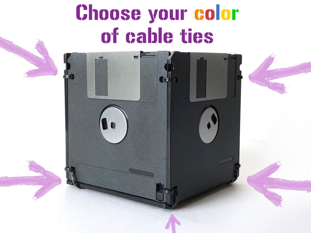3.5 Inch Floppy Disk Black Container Pick Your Color - Etsy