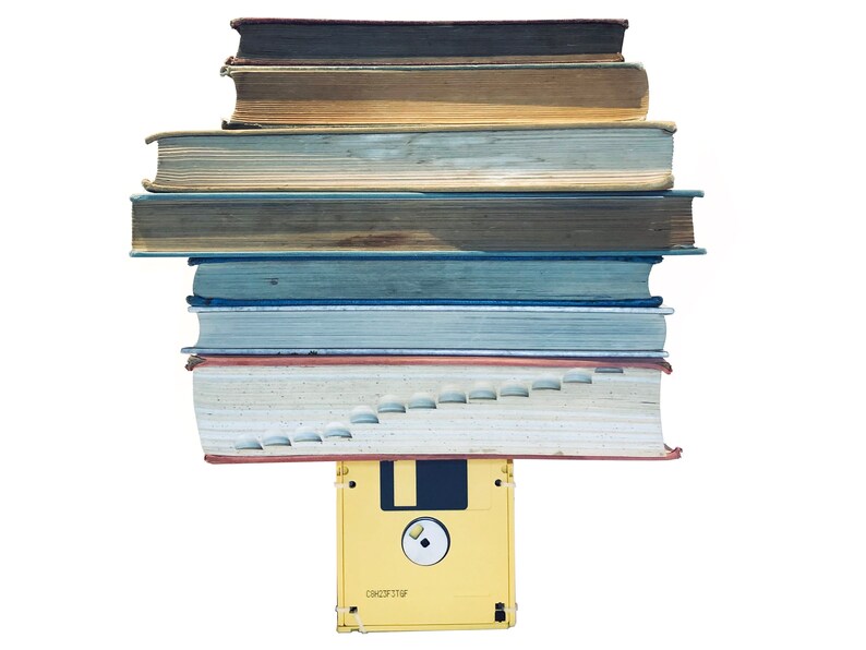 Upcycled Floppy Disk Container – Pastel Office Decor, Tech Gift - Etsy