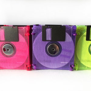 Floppy Disk - Translucent - Colors - Container - Pencil Cup - Planter ...