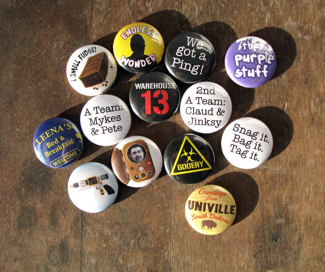 Warehouse 13 - Syfy TV Series - Magnets or Buttons (set of 13) - Nerd ...