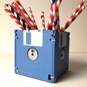 Floppy Disk - Pastel Colors - Pink - Container - Pencil Cup - Planter ...