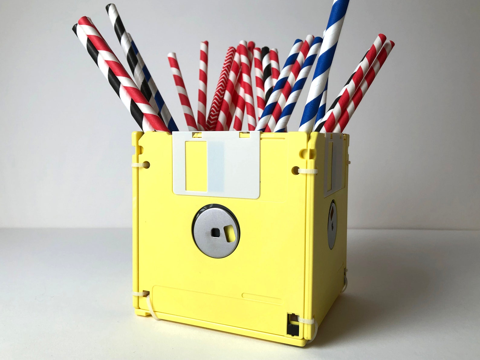 Floppy Disk Pastel Colors Pink Container Pencil Cup - Etsy