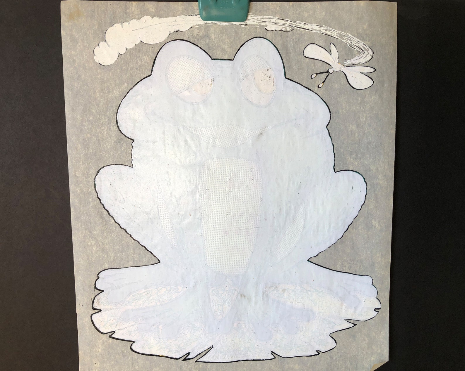 Vintage frog toad iron on Idle ID 1975 lily pad transfer | Etsy