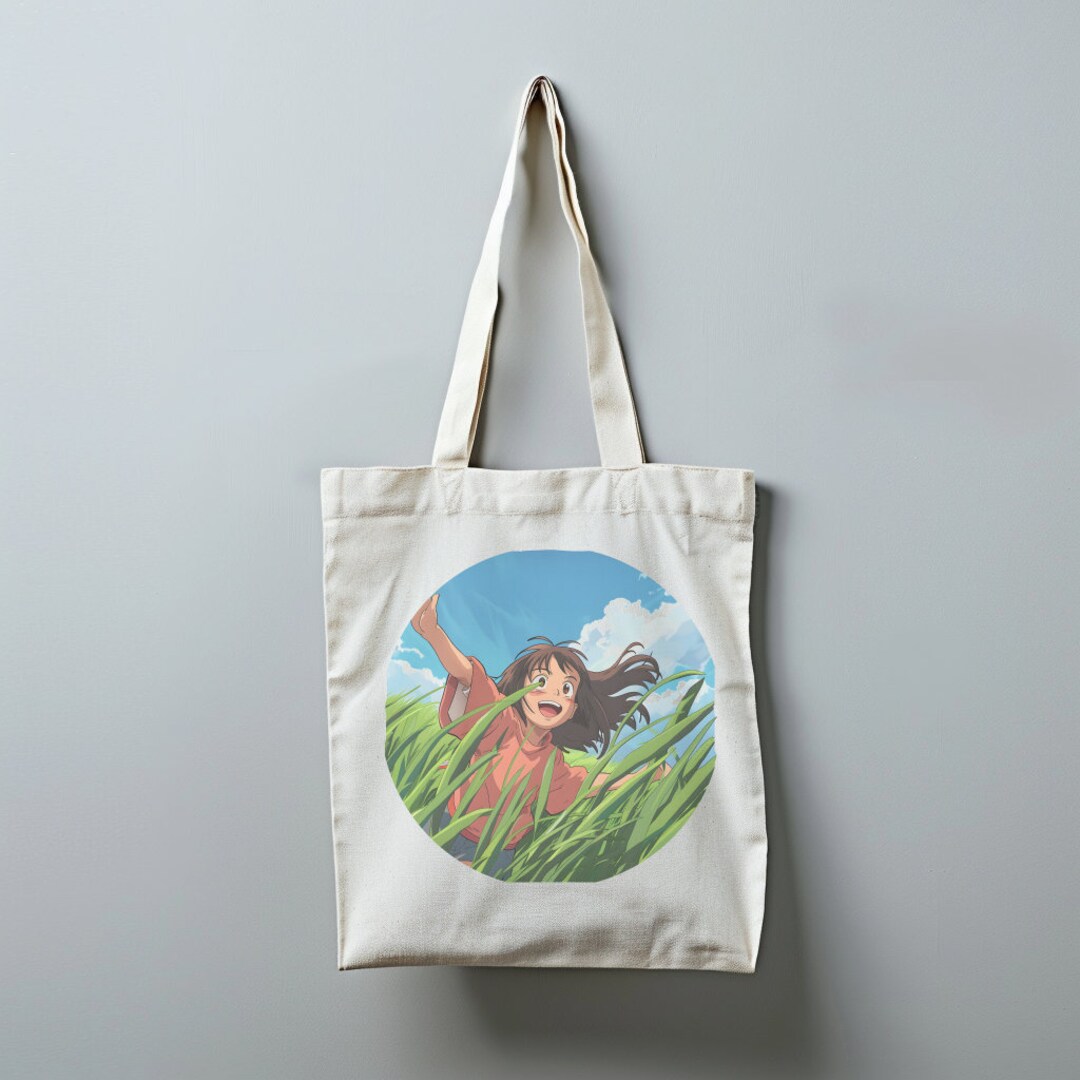 Spirited Away Studio Ghibli Tote Bag Reusable Bag Cotton Canvas Tote ...