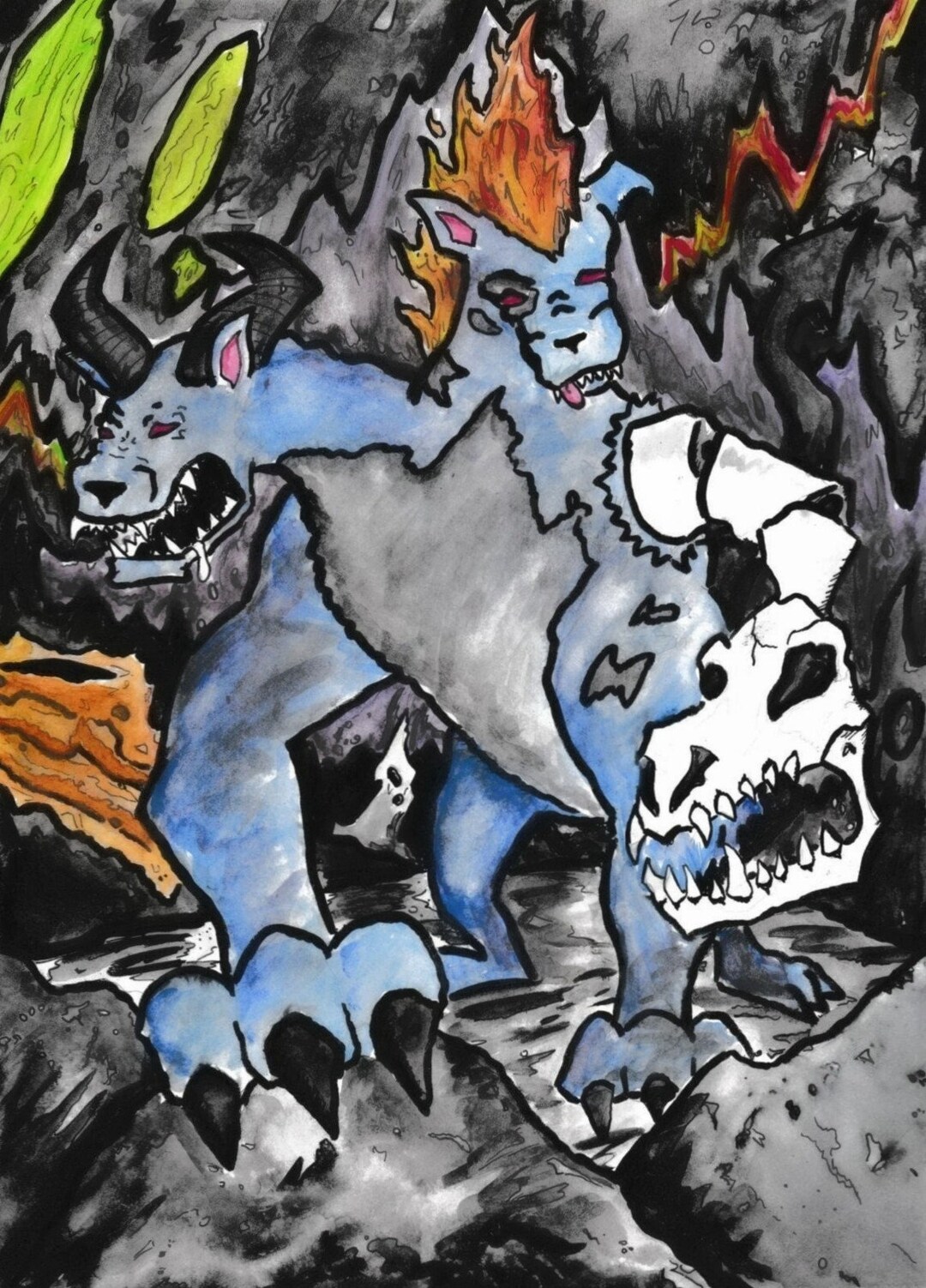 Cerberus Print - Etsy