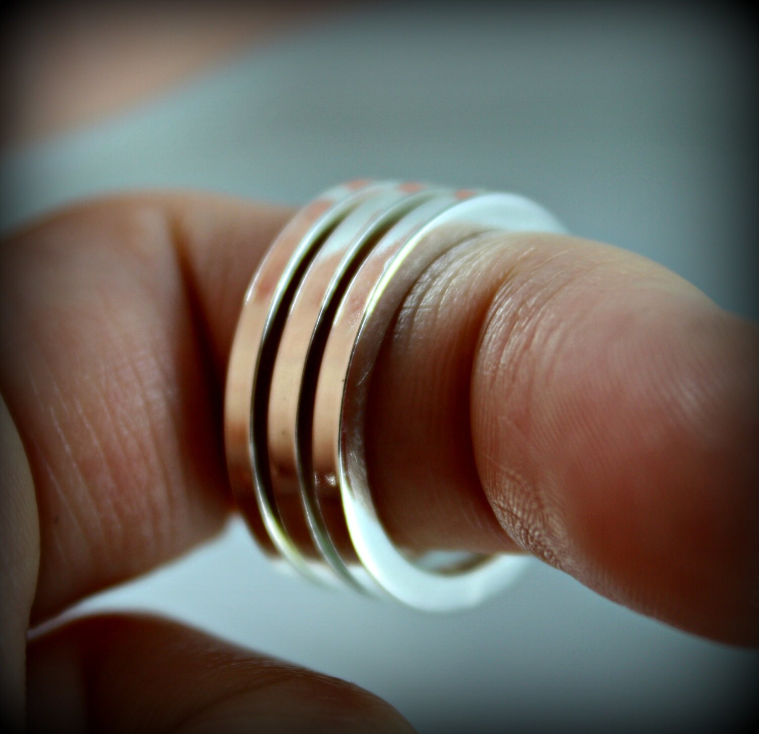 Simple Silver Ring Square Wire Ring Midi Ring Bridesmaid - Etsy