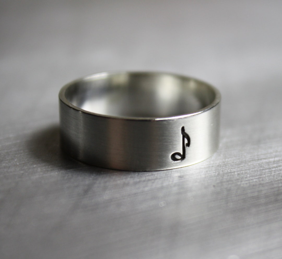 Music Clef Note Ring .925 Silver Sizes 3-16 Gift for Musician - Etsy