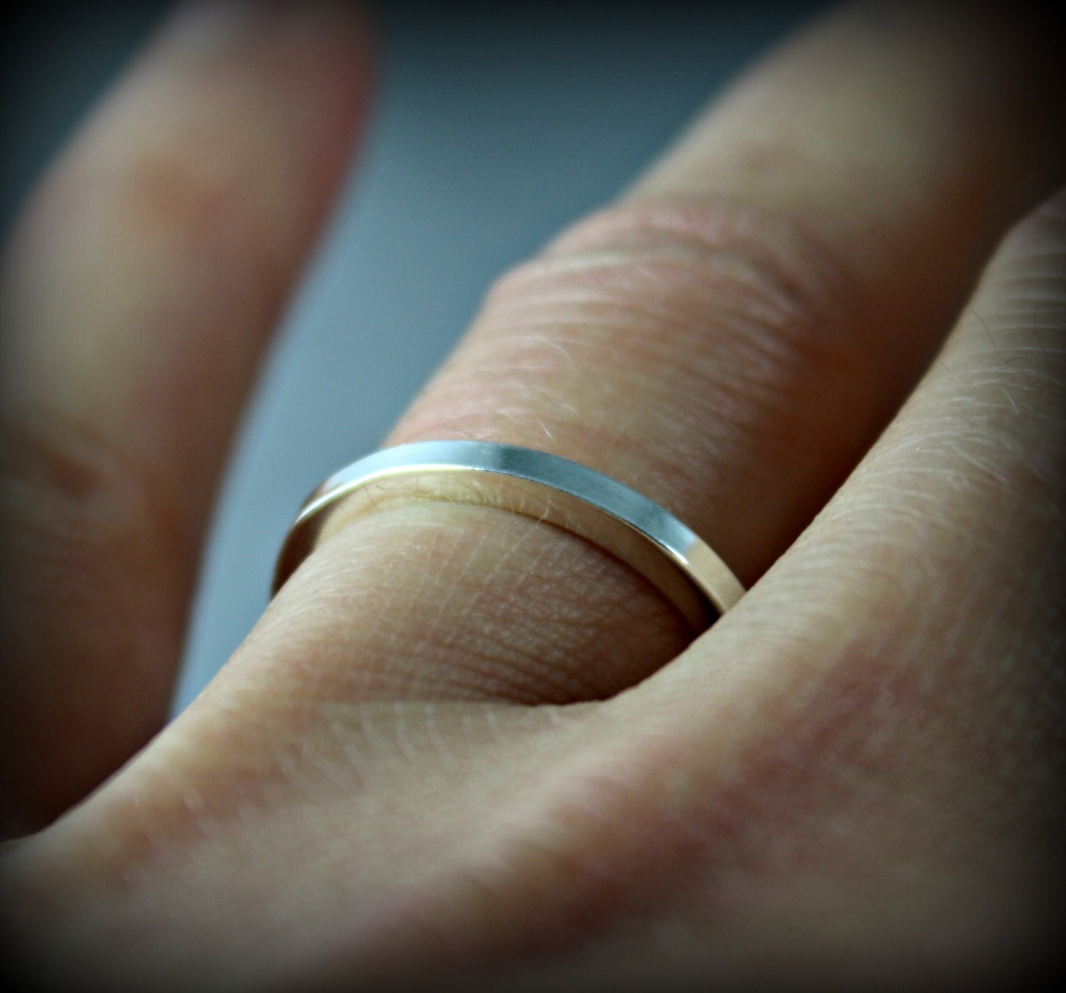 Simple Silver Ring Square Wire Ring Midi Ring Bridesmaid - Etsy