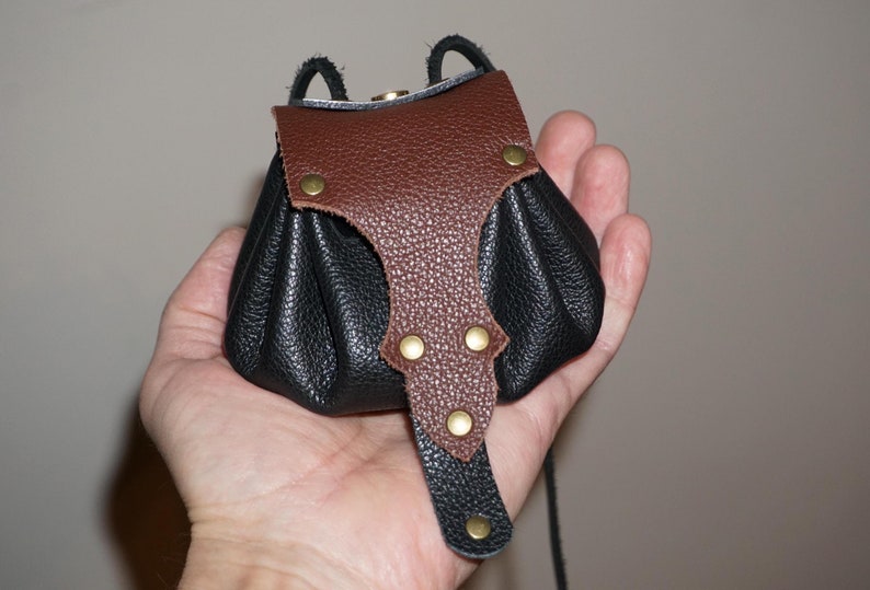 Medieval COIN POUCH. Drawstring Pouch With a Flap. - Etsy