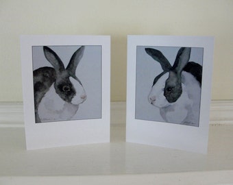 Assorted Bunny Cards Rabbit Note Cards All Occasion Blank | Etsy