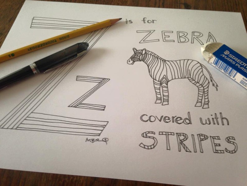 26 Animal Alphabet Abcs Coloring Pages Instant Download - Etsy