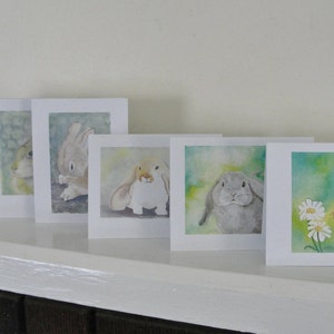 Assorted Bunny Cards Rabbit Note Cards All Occasion Blank - Etsy