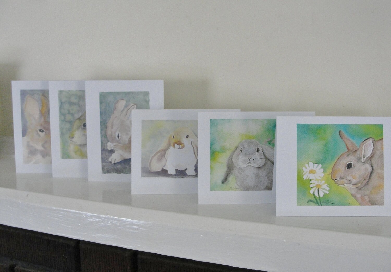 Assorted Bunny Cards Rabbit Note Cards All Occasion Blank - Etsy