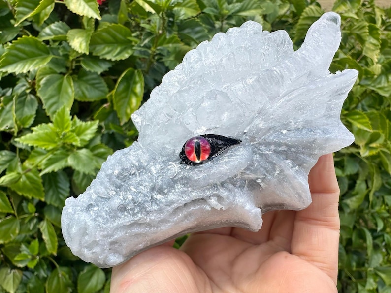 Optical Calcite (icelandic Spar) Orgonite Dragons - Orgone Generator ...