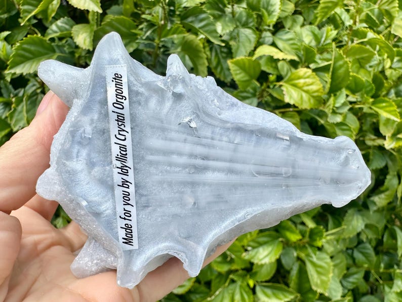 Optical Calcite (icelandic Spar) Orgonite Dragons - Orgone Generator ...