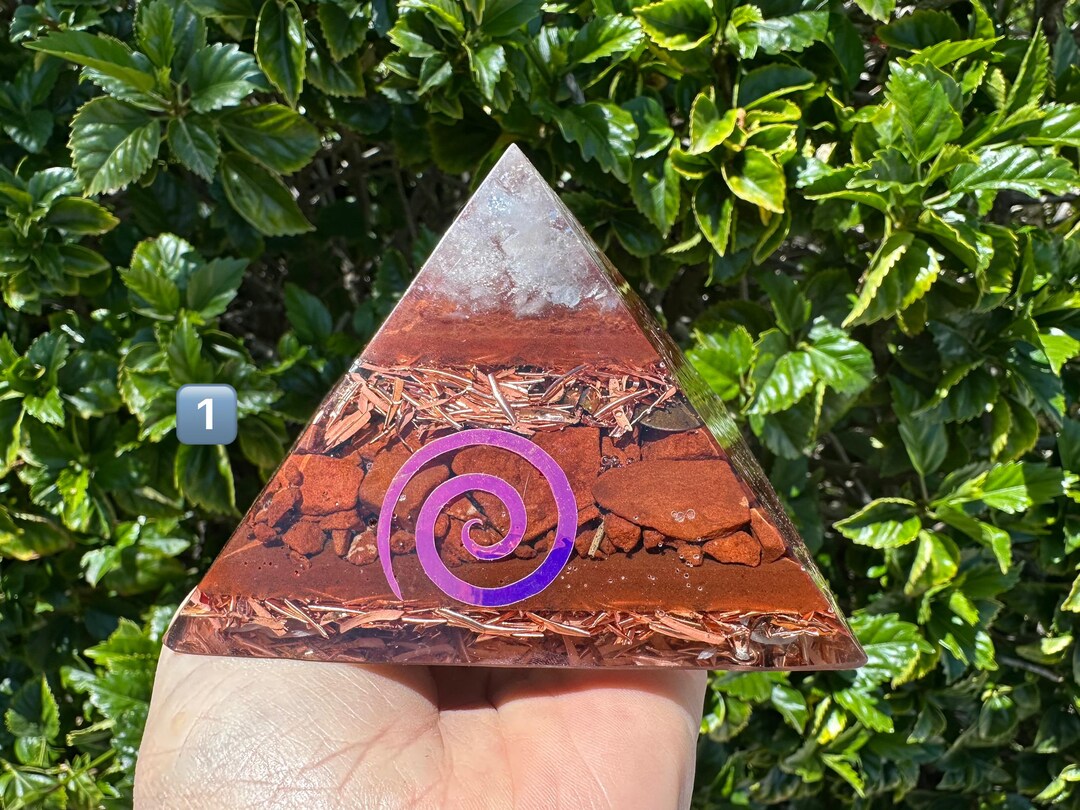 Sedona Vortex Stone Orgonite Pyramids - With Copper, Neodymium Magnet ...