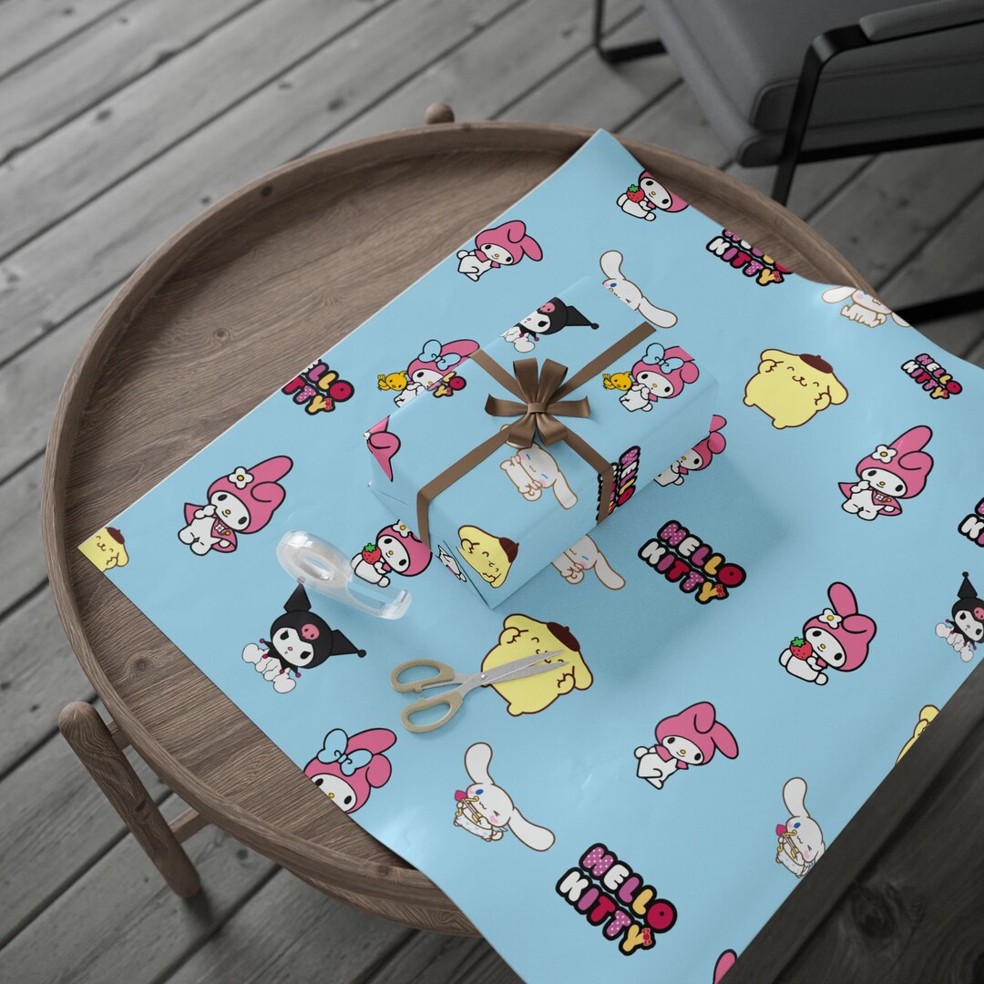 Cinnamon Hellokitty My Melody Birthday Wrapping Papers, Hello Cat ...