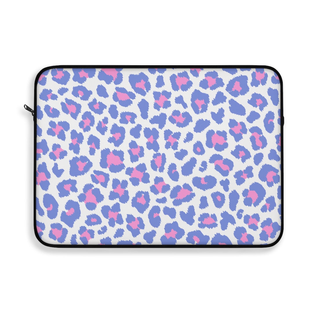 Cheetah Leopard Print Laptop Sleeve, Girly Computer Accessories, Cute ...