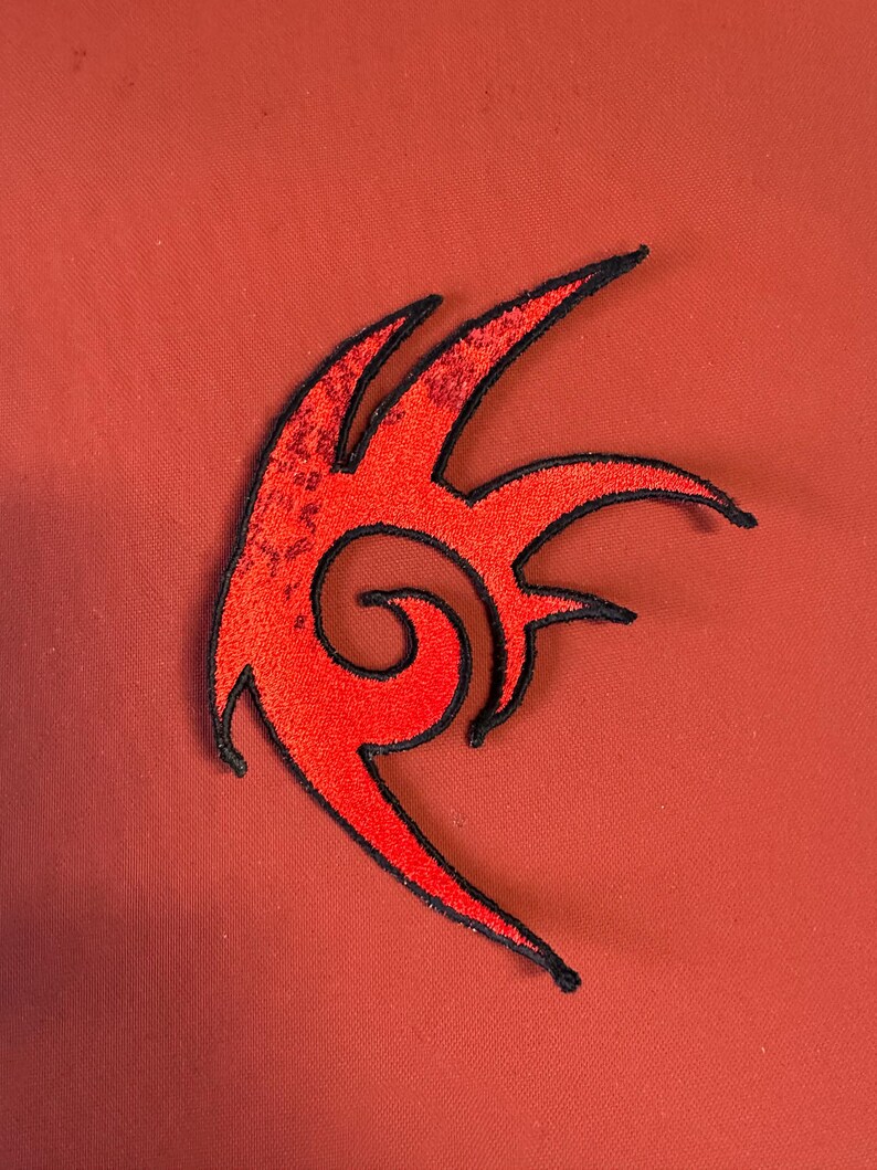 Fan Made Shadow the Hedgehog Logo and Head Icon Embroidered Patch ...