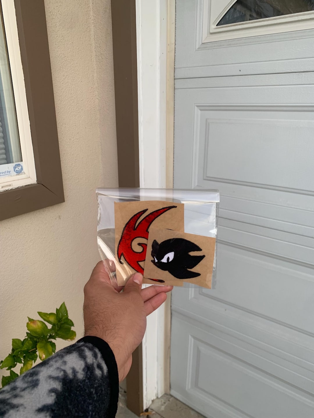 Fan Made Shadow The Hedgehog Logo And Head Icon Embroidered Patch