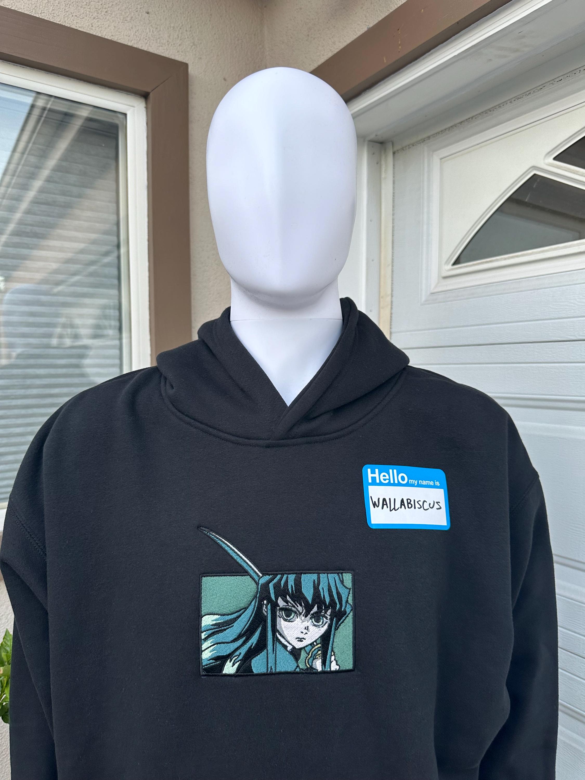 Demon Slayer Hashira Embroidered Hoodie - Etsy