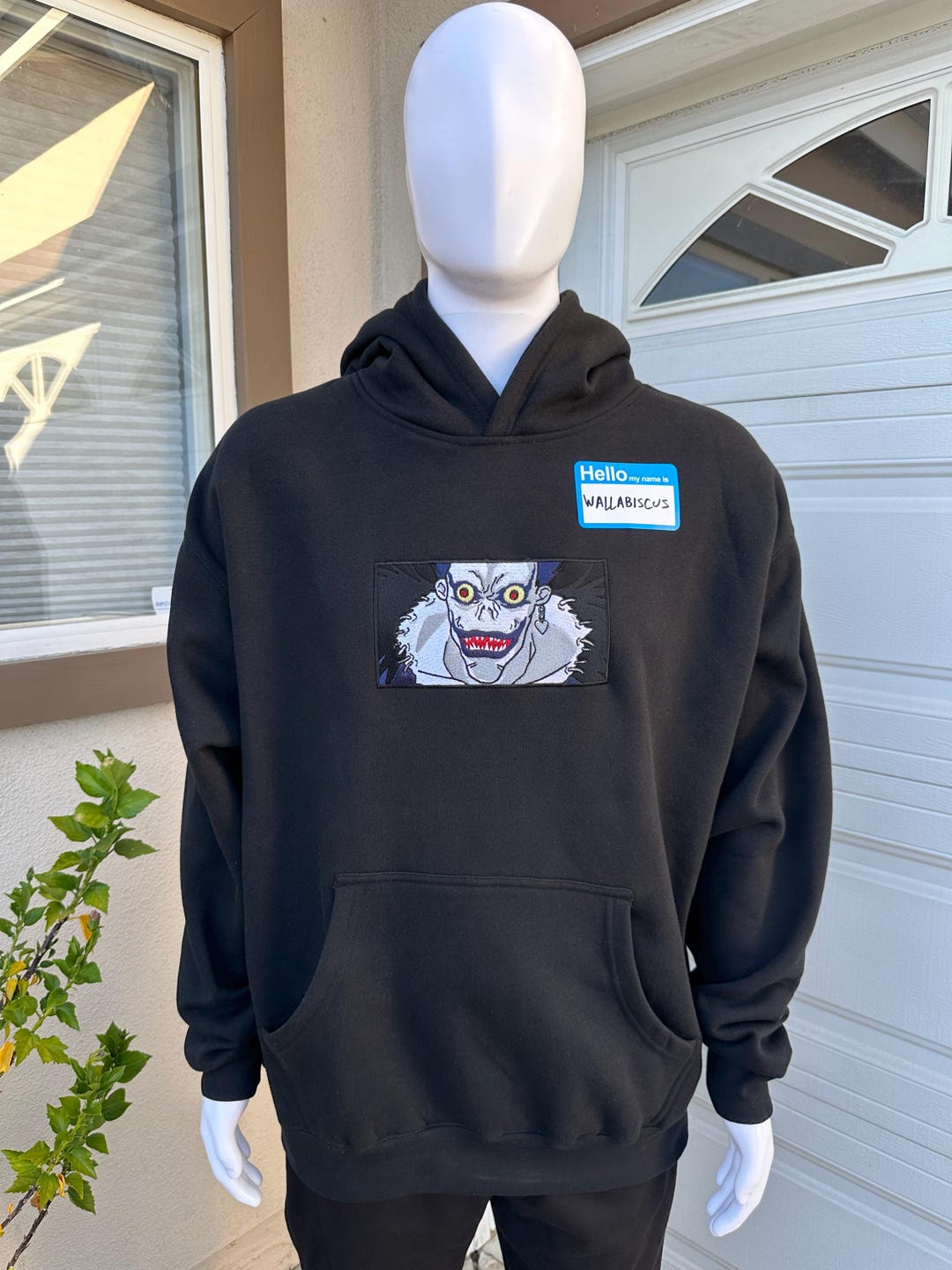 Death Note Ryuk Embroidered Hoodie - Etsy