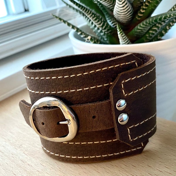 Leather Cuff - Etsy