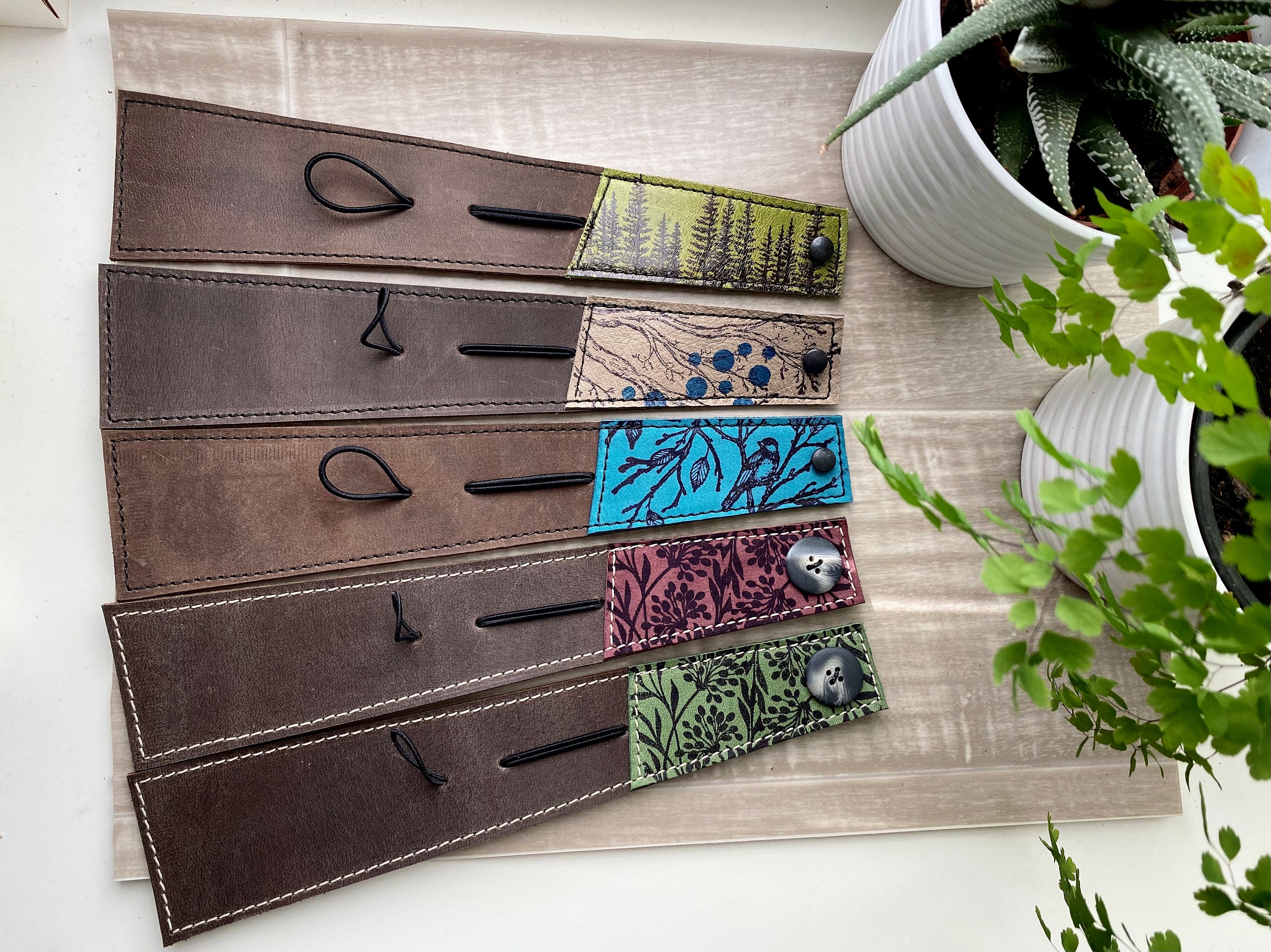 Leather Cuff Wrap Bracelet Leather Bracelet Adjustable | Etsy