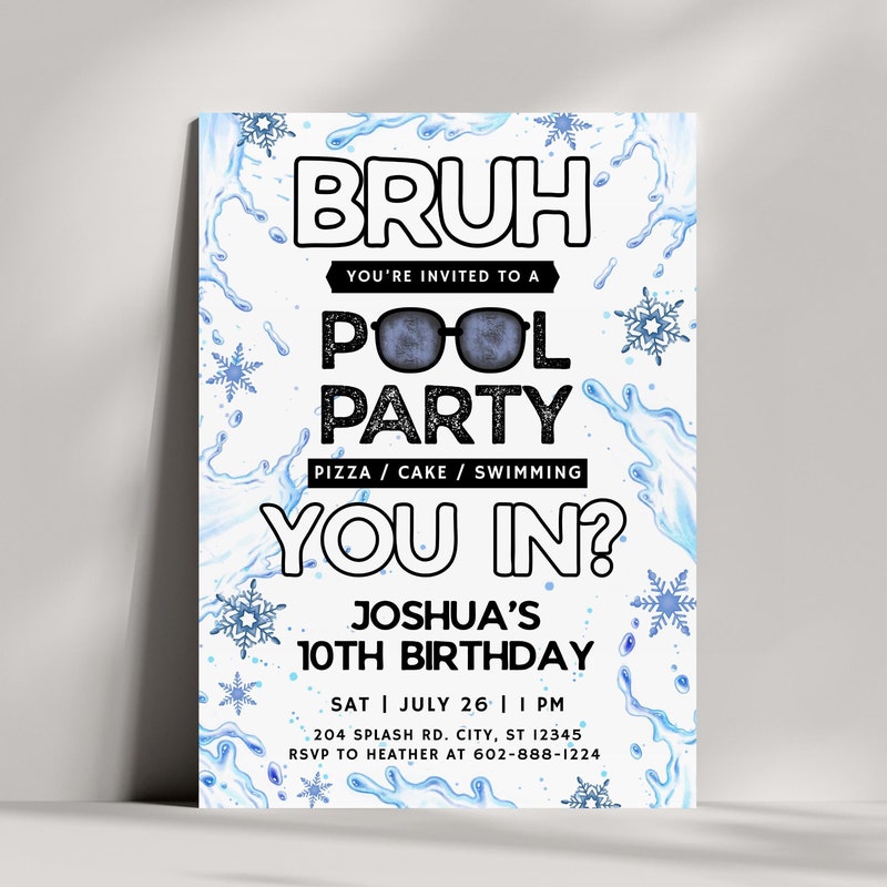 Winter Pool Party - Etsy