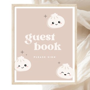 Little Dumpling Editable Sign Bundle Bao Dumpling Birthday Dim Sum ...