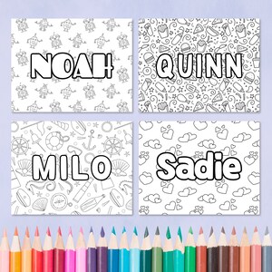 Editable Name Coloring Pages | Customizable Coloring Book | Printable ...