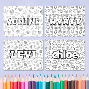 Editable Name Coloring Pages | Customizable Coloring Book | Printable ...