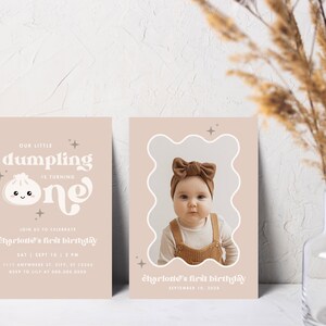 Little Dumpling Editable Sign Bundle Bao Dumpling Birthday Dim Sum ...