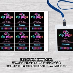 Neon Glow Karaoke VIP Pass | Fluorescent Rainbow Karaoke Birthday VIP ...