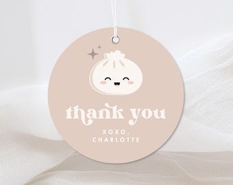 Dumpling Favor Tags, Little Dumpling 1st Birthday Party Bag Label, Bao ...