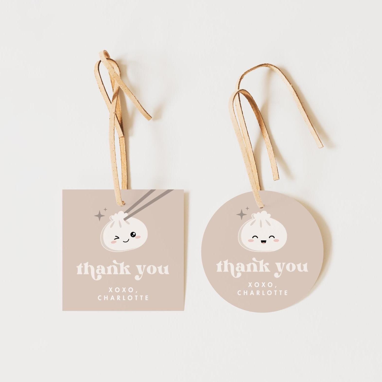 Little Dumpling Favor Tags | Bao Dumpling Birthday | Dim Sum Baby ...
