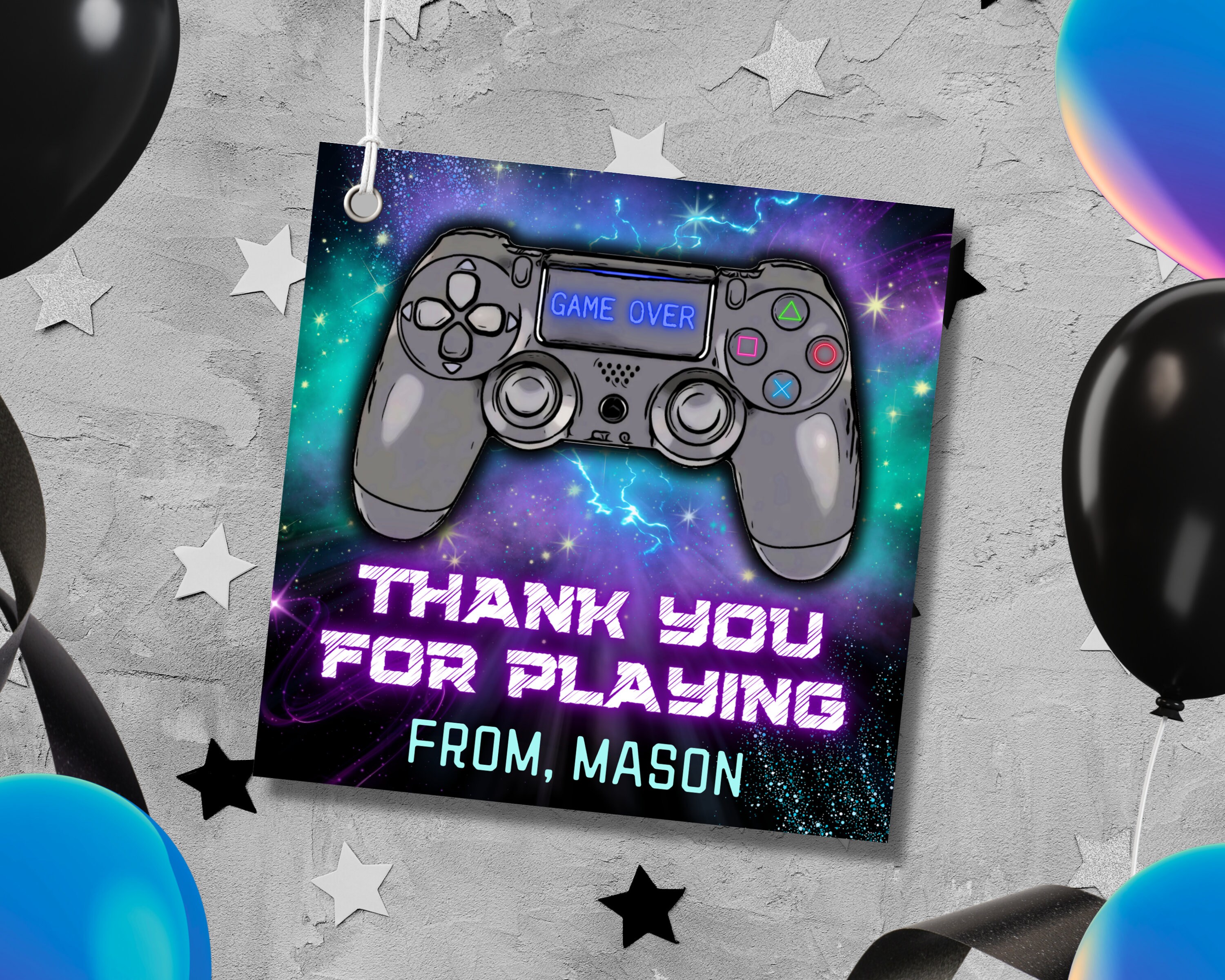 Video Game Birthday Activity Sheet Gamer Level up Party Placemat ...