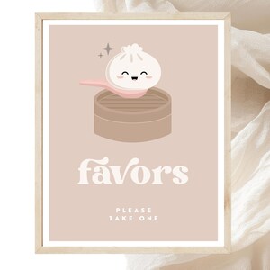 Little Dumpling Editable Sign Bundle Bao Dumpling Birthday Dim Sum ...
