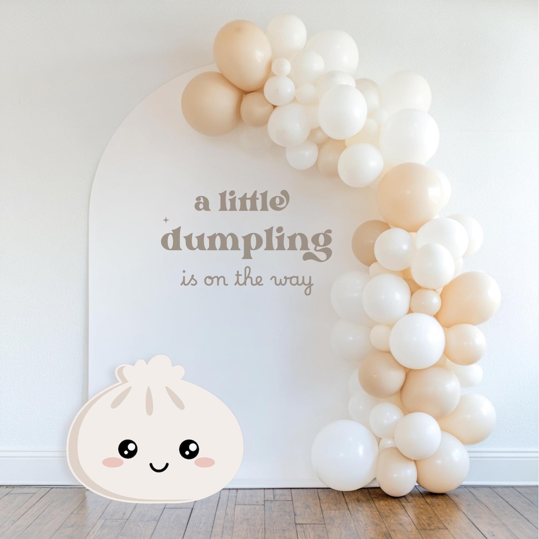 Dumpling Cutout Big Decor, Dumpling Standee Set of 2, Editable Canva ...