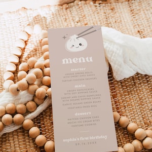 Little Dumpling Editable Sign Bundle | Bao Dumpling Birthday | Dim Sum ...