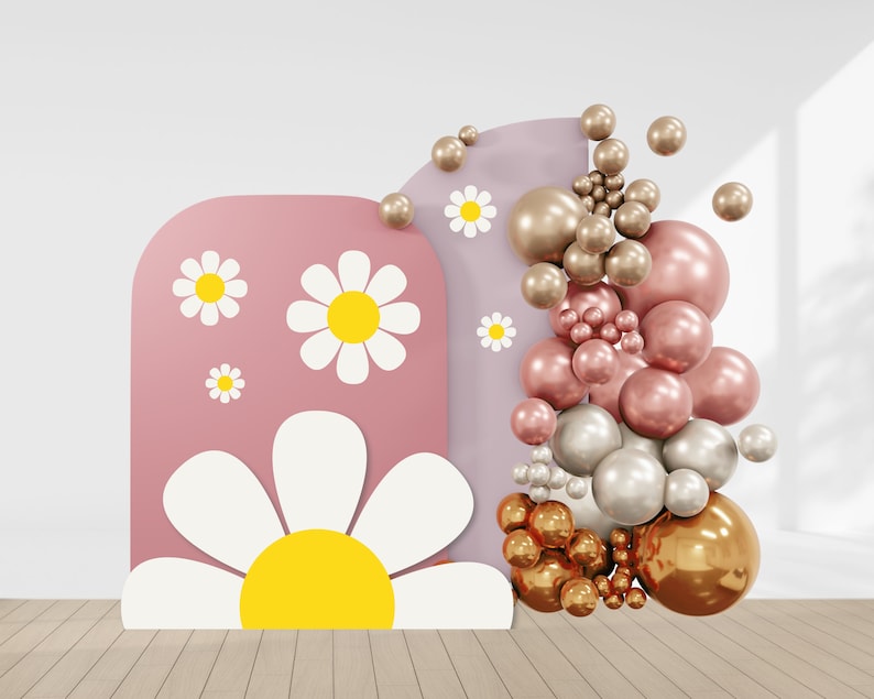 Daisy Cutout Bundle | Big Decor Groovy Retro Daisies | Instant Download ...