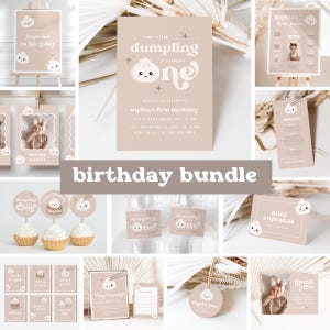 Little Dumpling Food Label Buffet Cards | Bao Dumpling Editable ...
