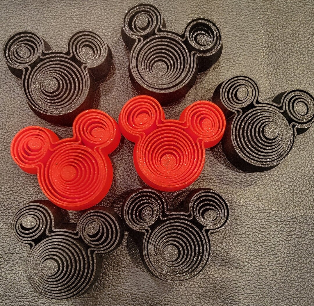 3D Printed Mickey Mouse Layered Figet Toy ADHD ADD Anxiety Depression ...